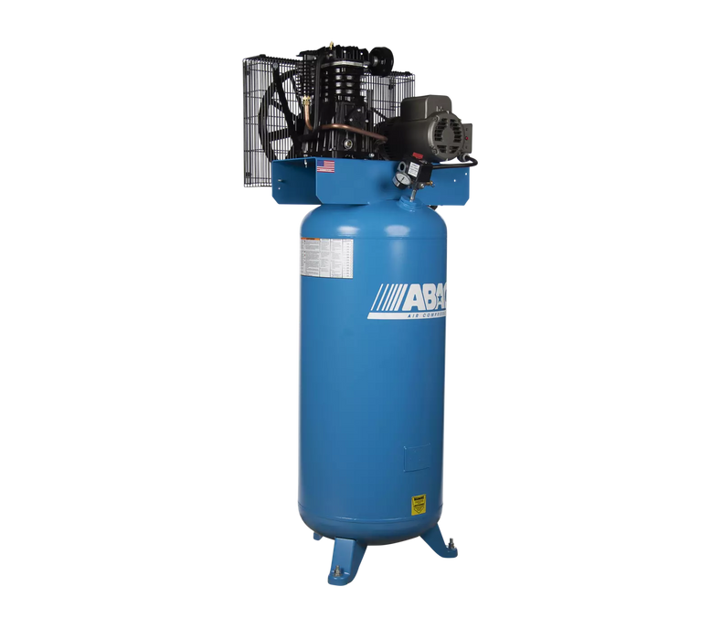 ABAC Pro Two-Stage Belt-Drive Compressor – High-Capacity Aluminum Head ...