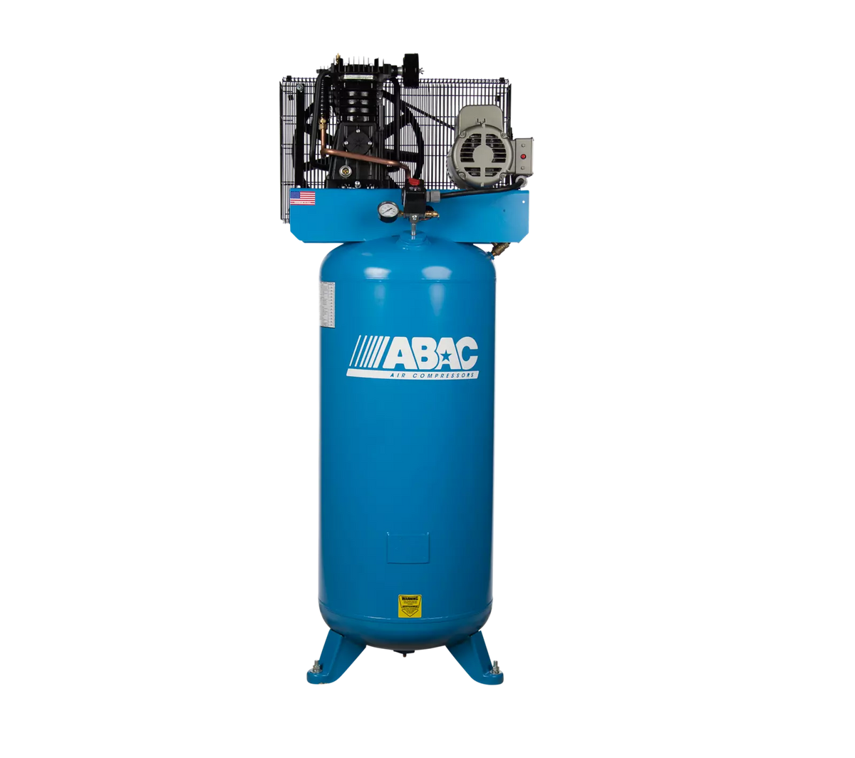 ABAC Pro Two-Stage Belt-Drive Compressor – High-Capacity Aluminum Head ...