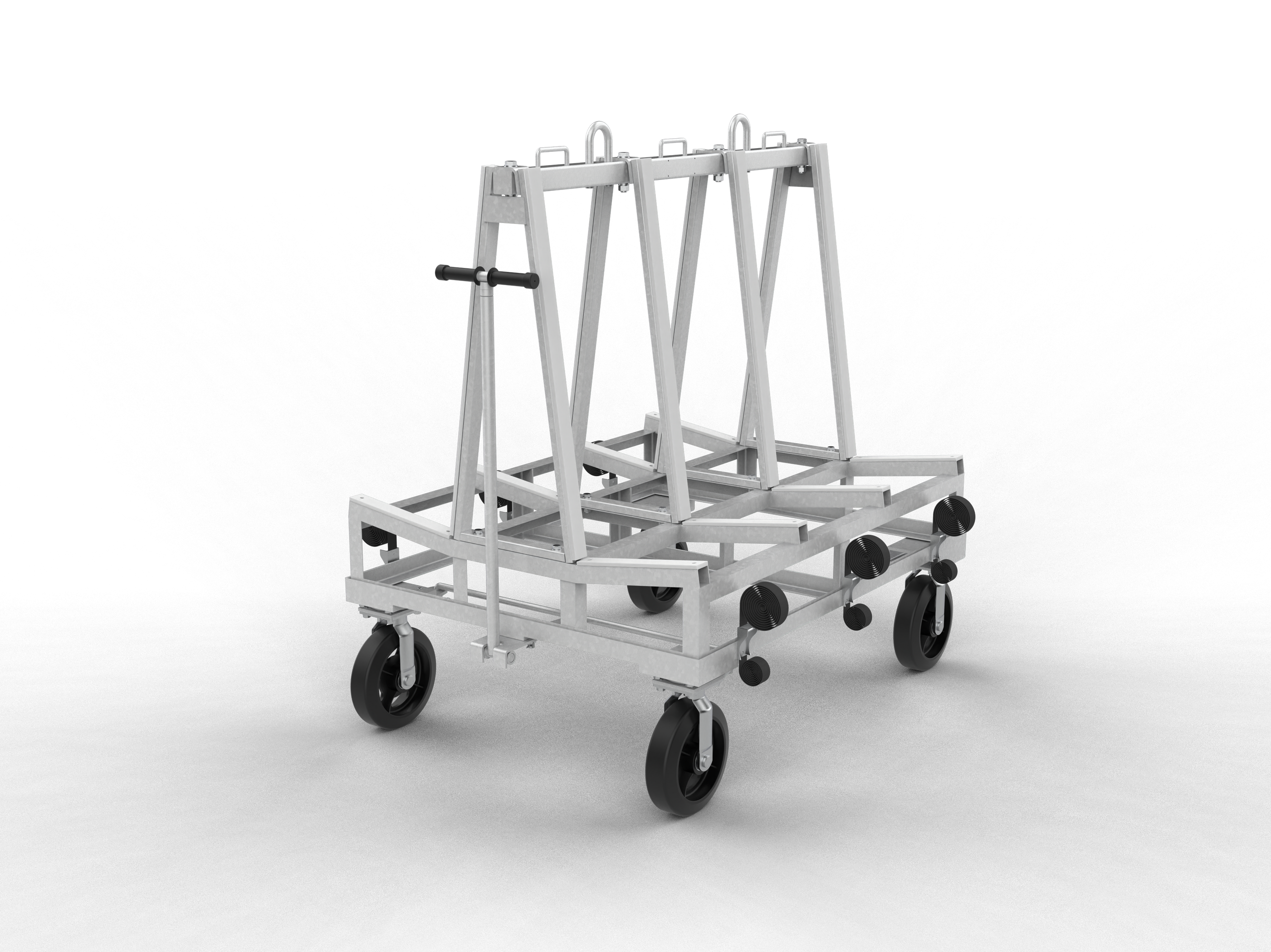 Abaco One Stop A-Frame – Heavy-Duty Mobile Slab & Glass Transport Rack ...