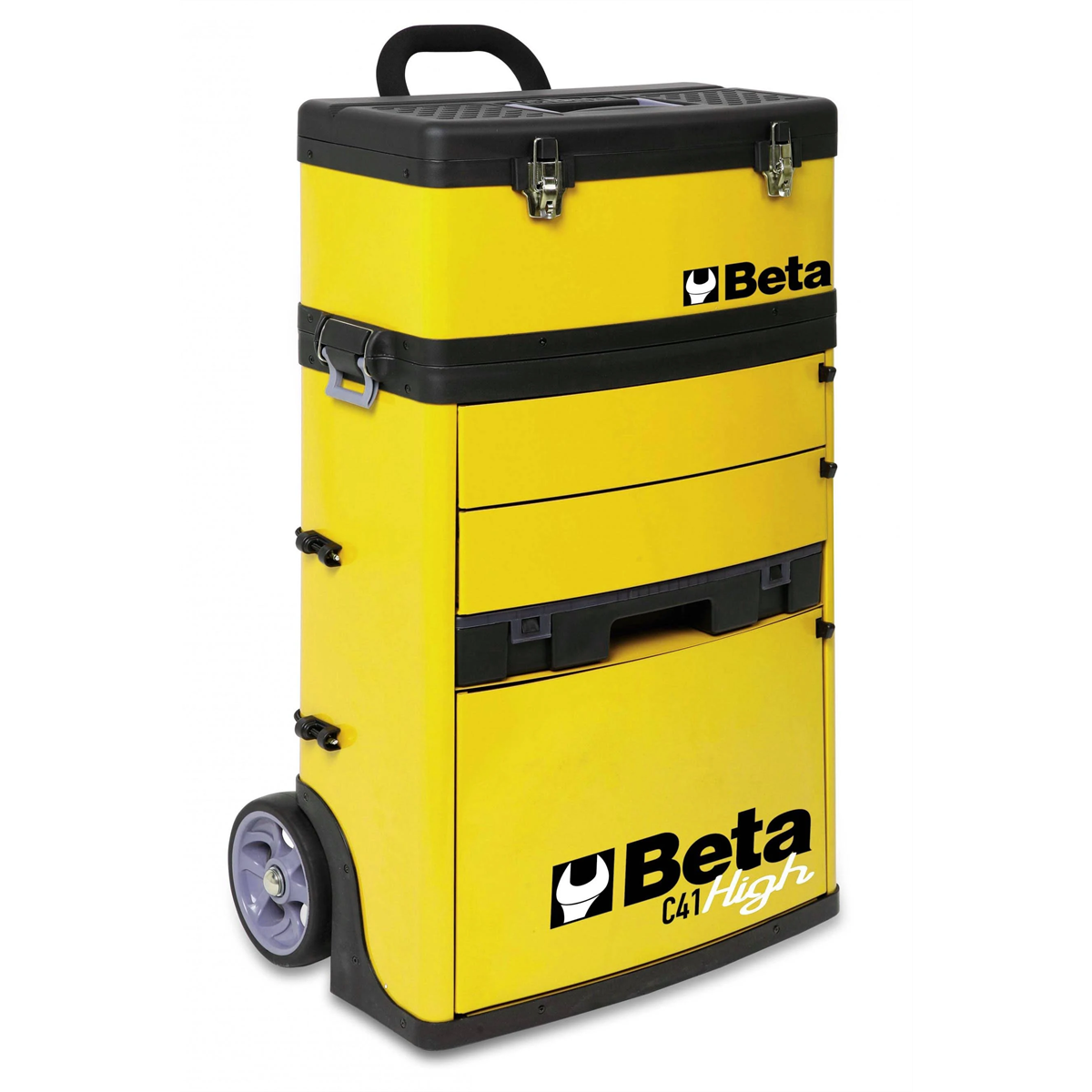 Beta Tools USA Mobile Tool Utility Cart with 3 Slide-Out Drawers & Rem ...