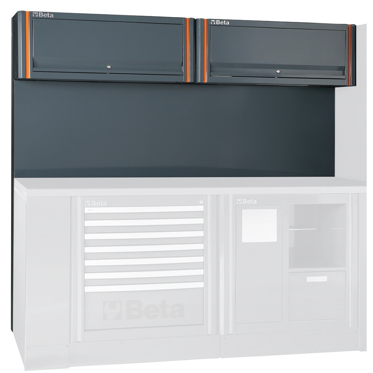 Beta Tools USA Tool Wall System with 2 Suspended Cabinets — Prime ...