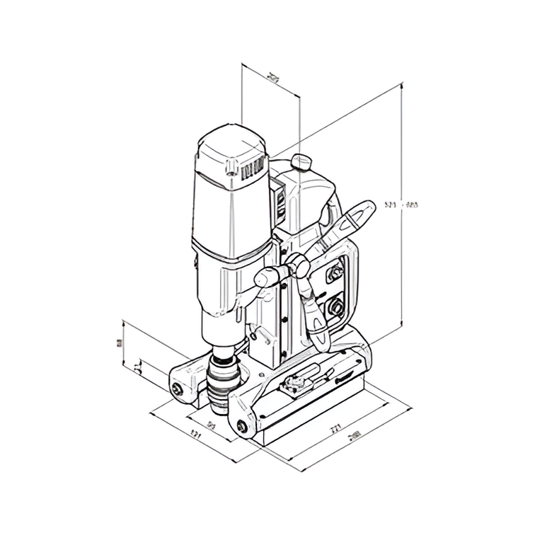 Magnetic Pipe & Tube Drilling Machine | 2-1/2" Dia.| CS Unitec — Prime ...