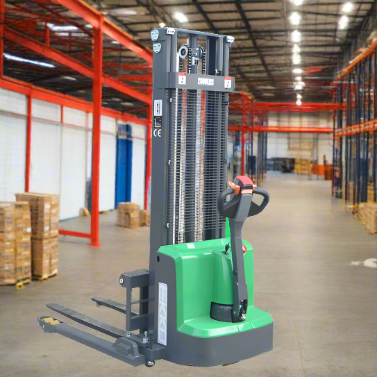 Electric Straddle Stacker | 2800 lbs Capacity | Lift Height 119'' | EK ...