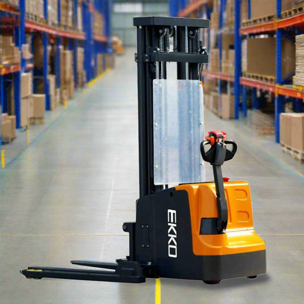 Electric Straddle Stacker | 4400 lbs Capacity | Lift Height 177'' | EK ...