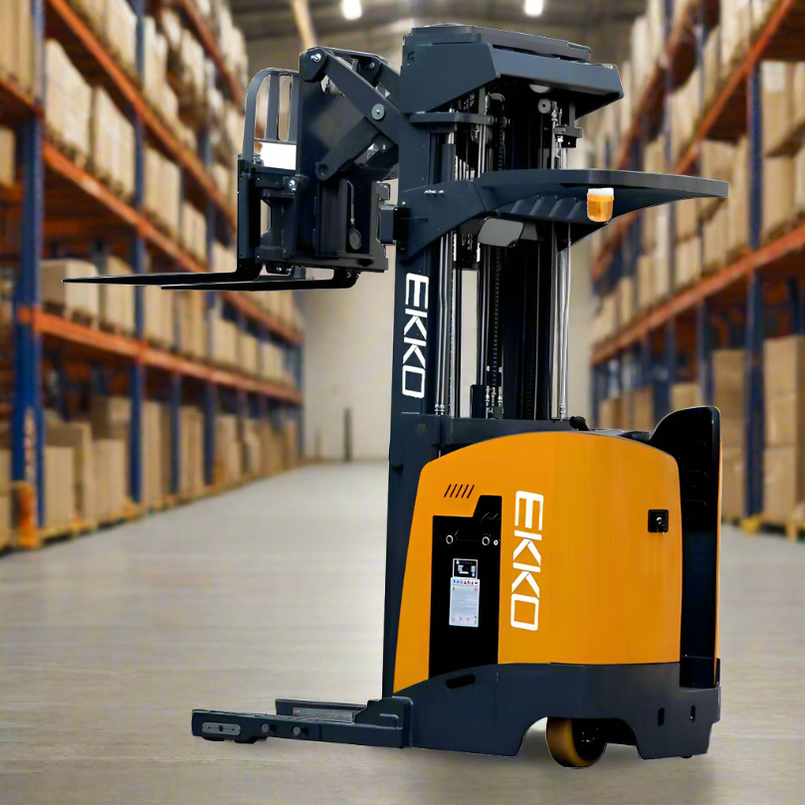 Electric Reach Truck | 4000 lbs. Capacity | Lift Height 196'' | EKKO E ...