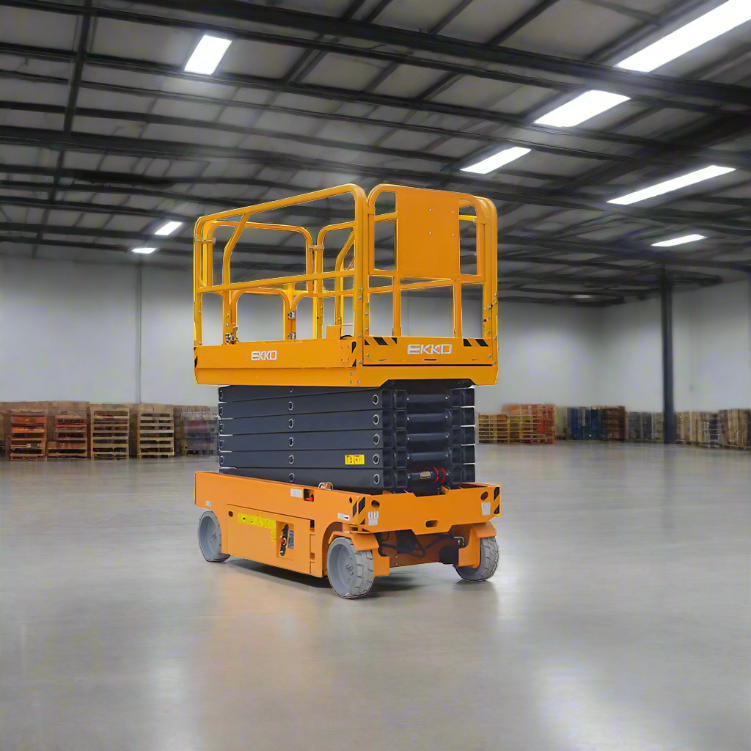 Scissor Lift | 700 lbs Capacity | Lift Height 39' (468") | EKKO ES120E ...