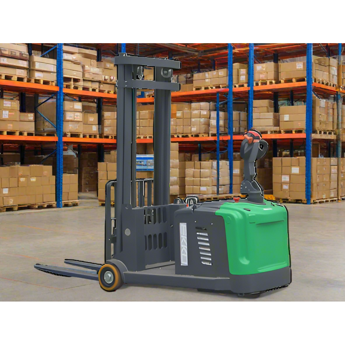 Counterbalanced Walkie Stacker | 3300 lbs Capacity | Raised Height 130 ...
