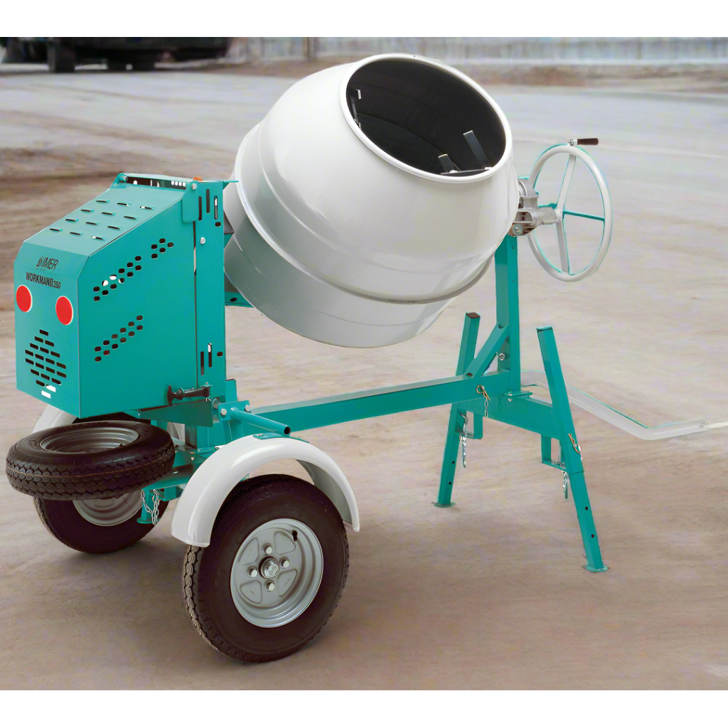 Towable 12CF Mixer without Motor | Steel Drum| IMER WORKMAN II 350 110 ...