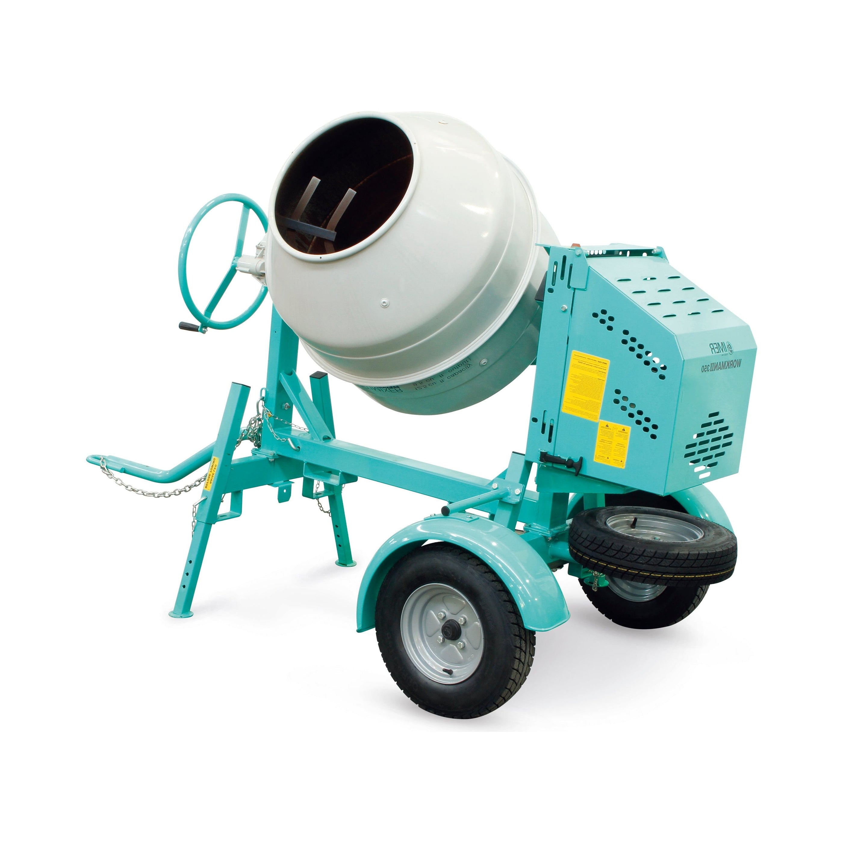 Towable Multi-Mixer | 5.5 HP | Steel Drum | IMER Workman II 350 - 1105 ...