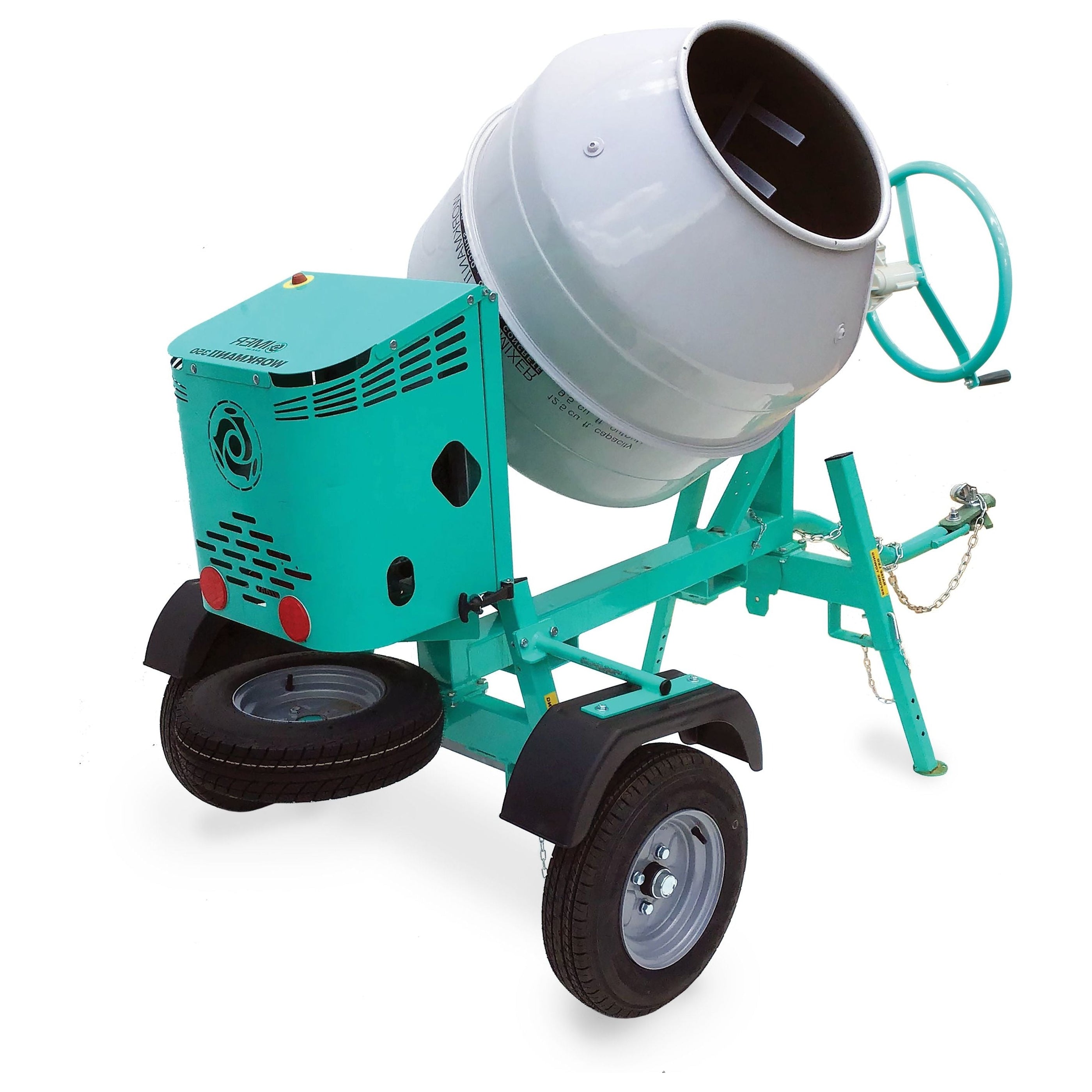 Towable Multi-Mixer | 5.5 HP | Steel Drum | IMER Workman II 250 - 1105 ...