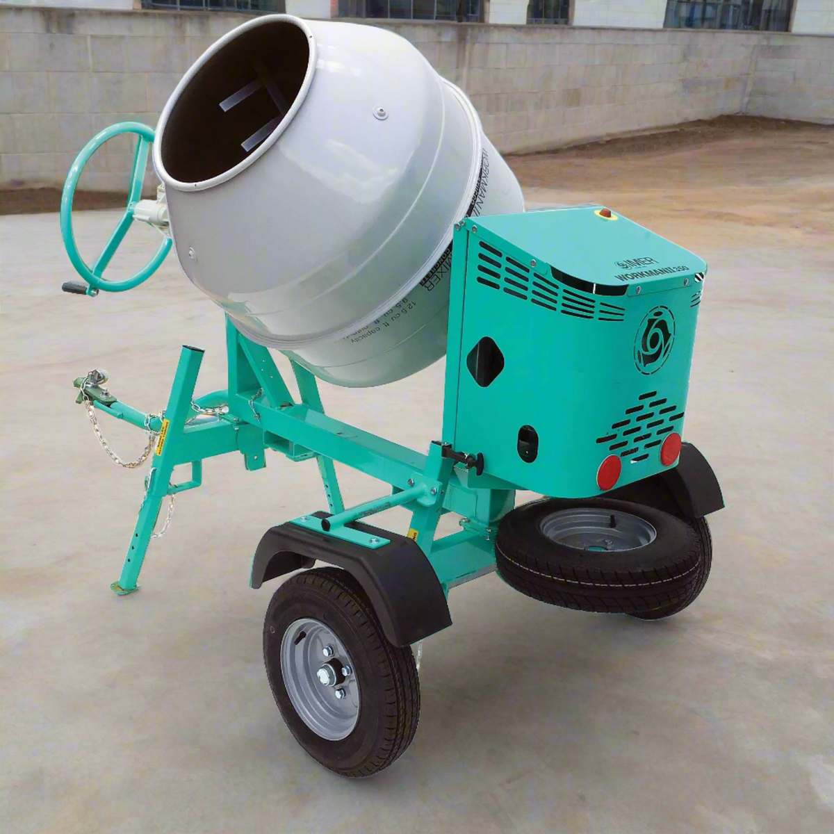 Towable Multi-Mixer | 5.5 HP | Steel Drum | IMER Workman II 250 - 1105 ...