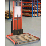 Adjustable Span Straddle Powered Stacker | 3" x 40" Fork | 1000 lb Cap ...