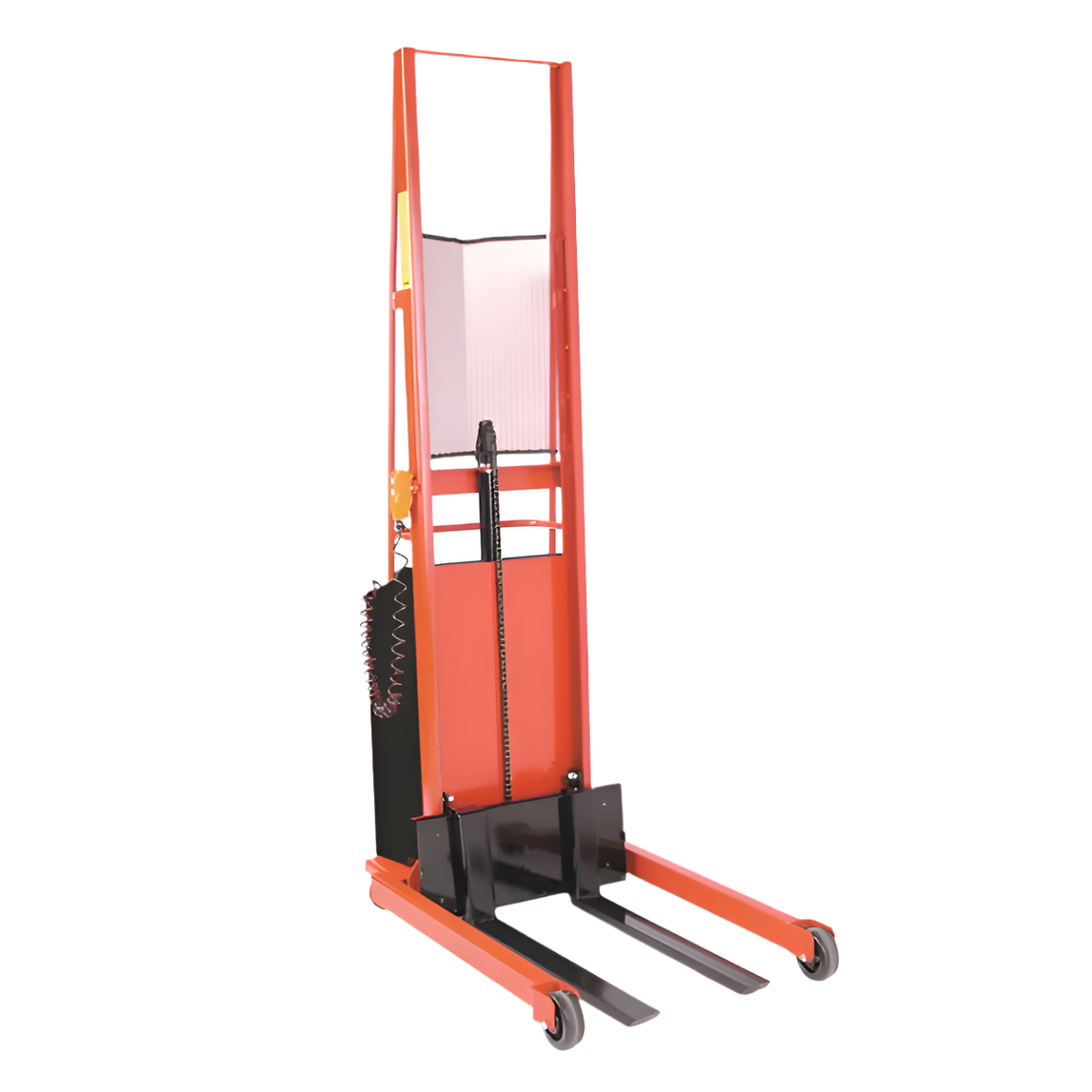 Straddle Fork Powered Stacker | 3" x 30" Fork | 1000 lb Capacity | Wes ...