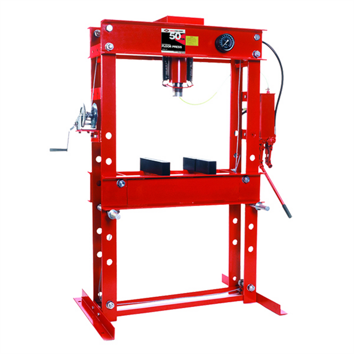 American Forge & Foundry AFF 50 Ton Shop Press – Air/Manual 2-Speed Pu ...