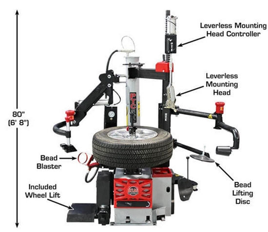 Atlas Platinum PTC500 Tire Changer + PWB90XL Wheel Balancer Combo Pack ...