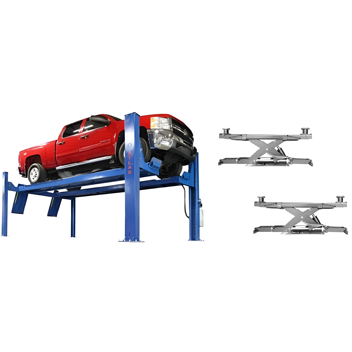 Atlas Platinum PVL14OF‑EXT 14,000 lb Open‑Front Alignment Lift + RJ700 ...