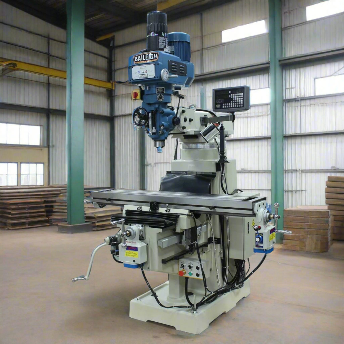 Vertical Mill | Variable Speed | 10" x 54" Table | Baileigh Industrial ...