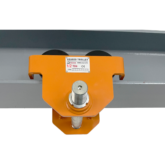 Low-Headroom Push Trolley | 1/2 Ton | Bison Lifting PT005-ATP — Prime Industrial USA