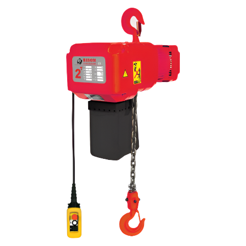 Bison Lifting 2 Ton Electric Chain Hoist | Three-Phase Dual-Speed ...
