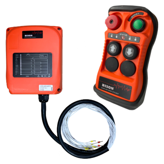 Radio Remote Kit | 2 Button | for Hoist Single Speed | Bison Lifting Q ...