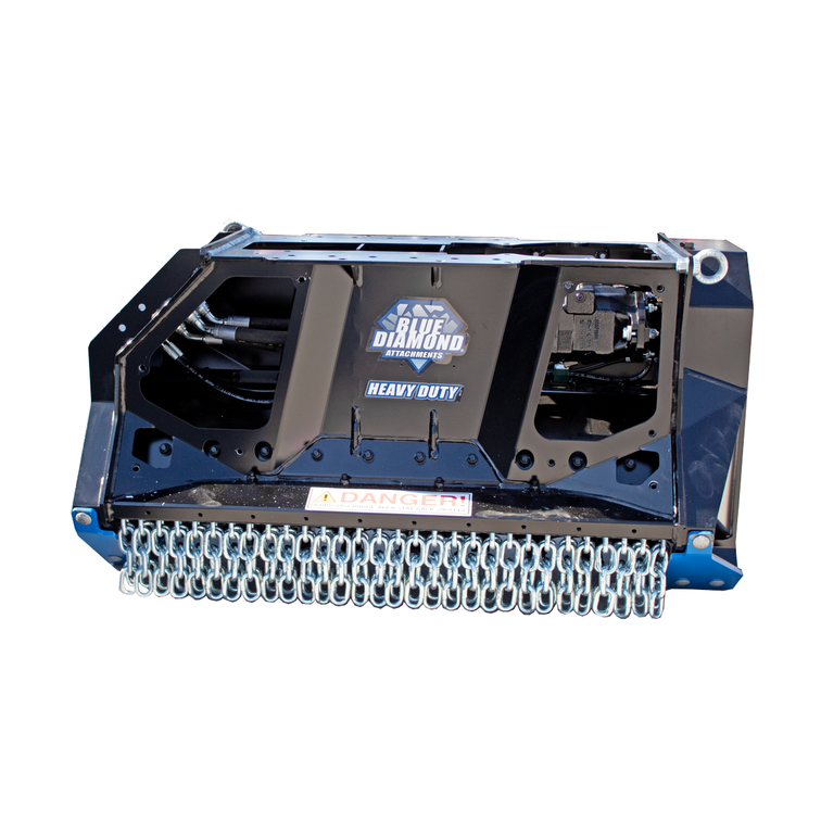Blue Diamond Heavy-Duty Excavator Drum Mulcher – 30″-50″ Cutting Width ...