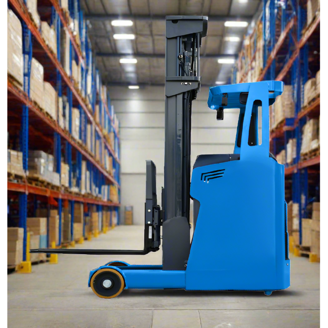 Electric Stand-Up Movable Mast Truck | 4400 lbs | Eoslift LFC20 (Seate ...