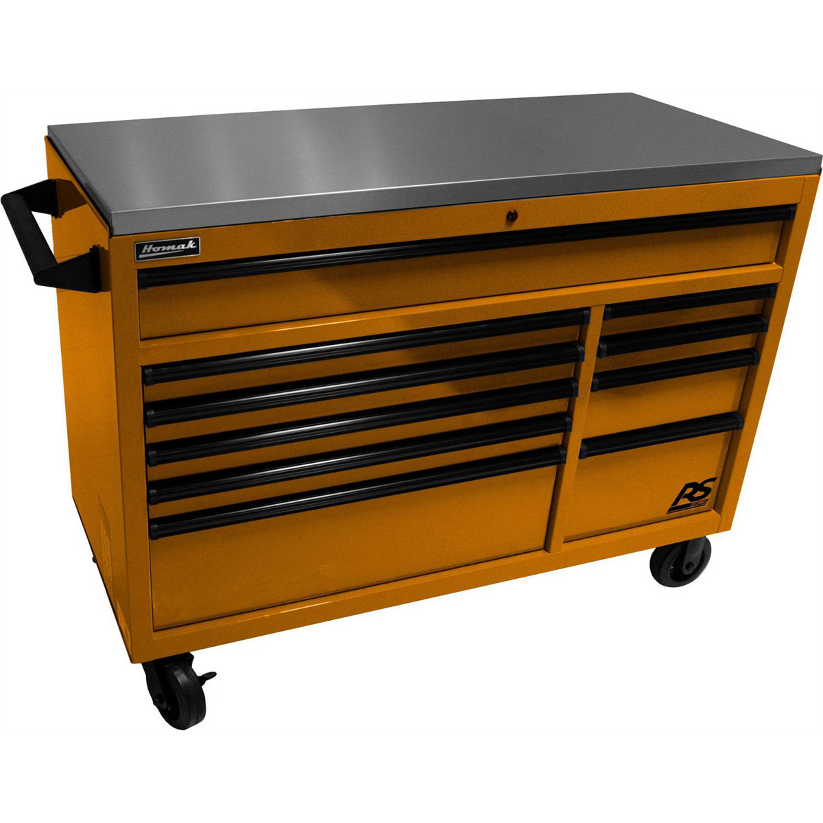 Homak Manufacturing 54" RSPro Rolling Workstation w/Stainless Steel To ...