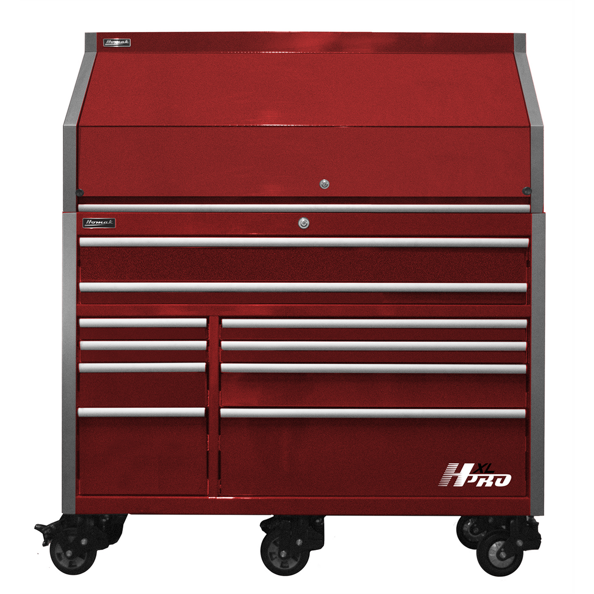 Homak Manufacturing HXL Pro Series 30" Deep 18-Drawer Roller Cabinet a ...