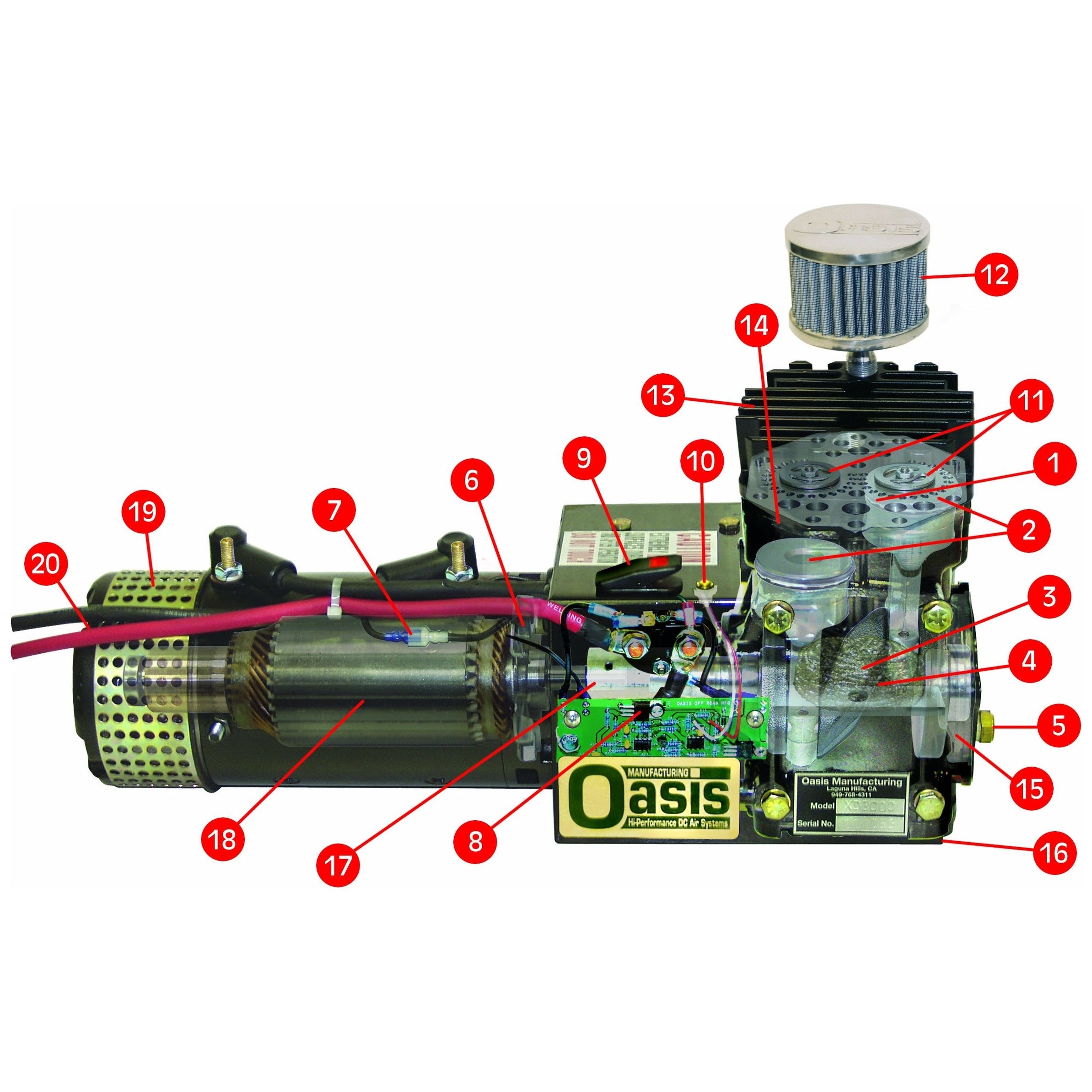Heavy Duty Air Compressor | 200 psi | Oasis XDM3000-24 — Prime ...