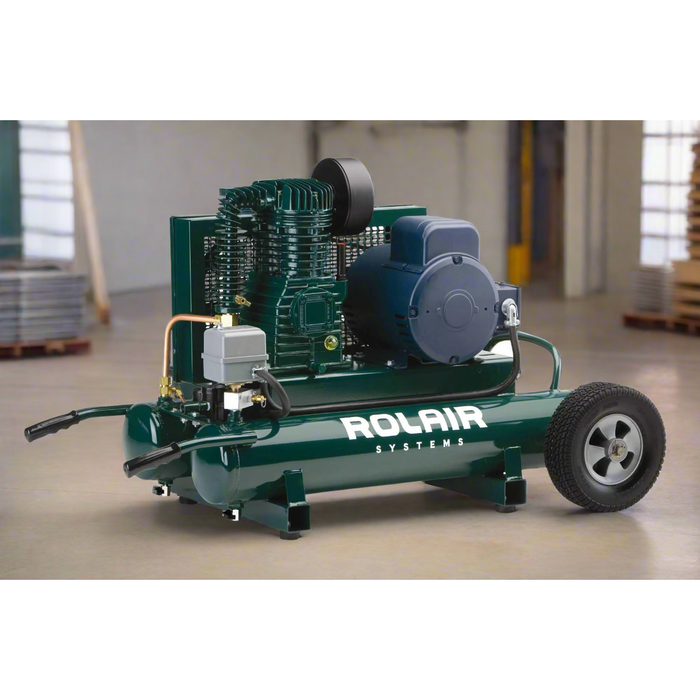Wheeled Electric Air Compressor | 3HP | Rolair Systems 3095K18 — Prime ...