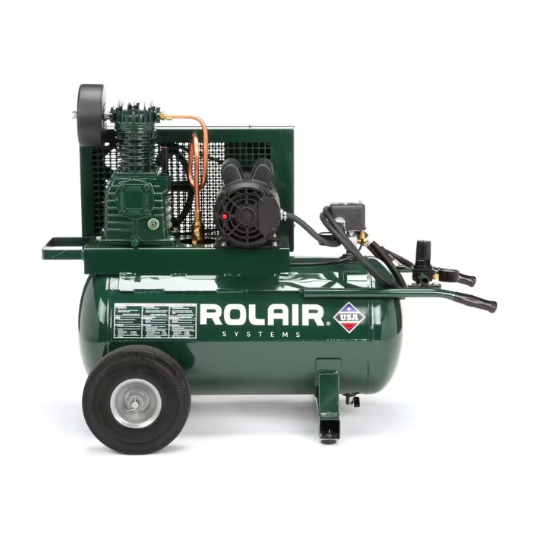 Wheeled Electric Air Compressor | 1.5 HP | Rolair Systems 5520K17A ...