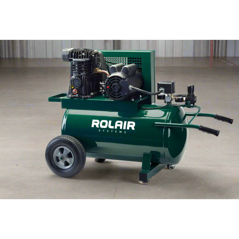Wheeled Electric Air Compressor | 1.5HP | Rolair Systems 5520MK103A ...