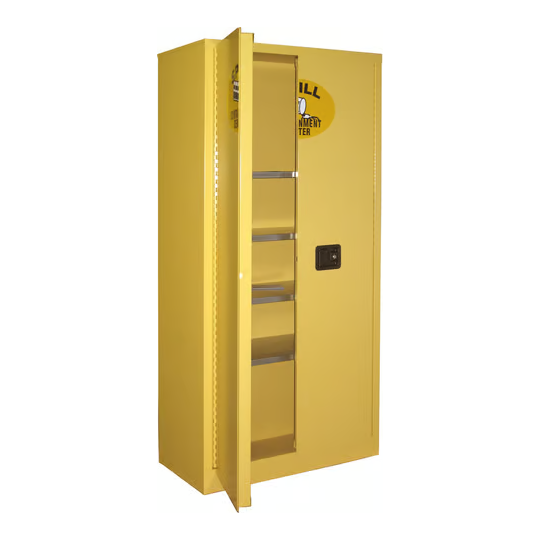 Spill Containment Storage Cabinet | 27 Cubic Feet | Full Size| 2 Manua ...
