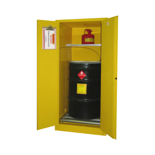 Hazardous Waste Storage Cabinet | 60 Gallon | 1 Shelves | 2 Doors | Se ...