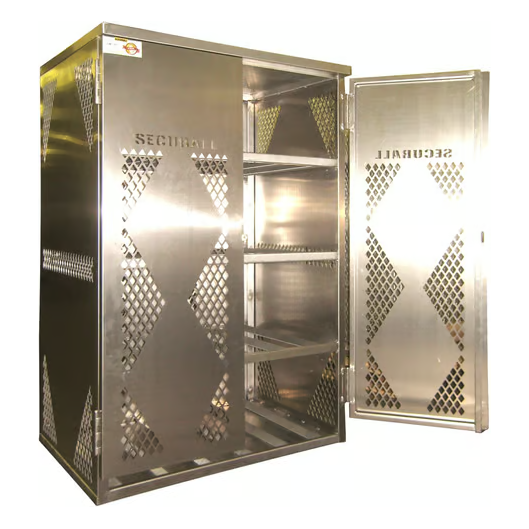 LP Cylinder Storage Cabinet | 12/20 or 33 lb | Horizontal | Aluminum ...