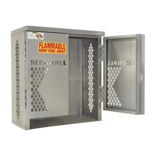 LP Cylinder Storage Cabinet | 2/20 or 33 lb | Horizontal | Aluminum ...