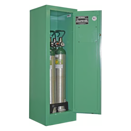 Medical Gas Cylider Storage Cabinet | 4 Capacity | D,E Oxygen | Self-L ...