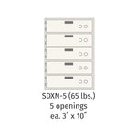 Socal Safe Bridgeman 5 openings 3"x10" Safe Deposit Box 65 lbs SDXN-5 ...