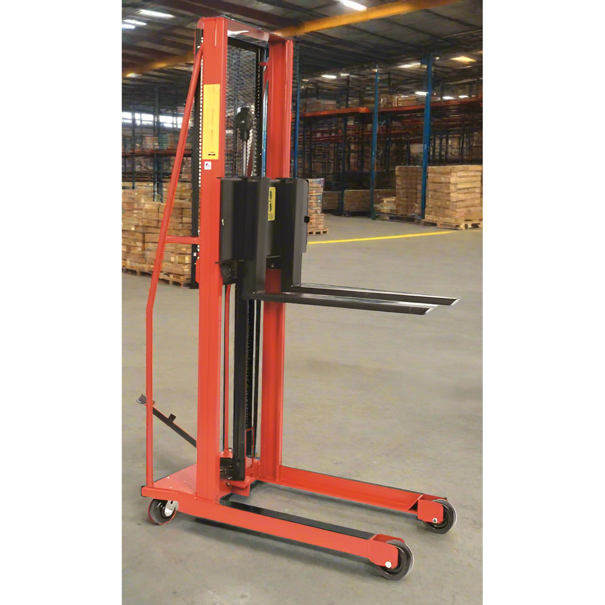 Wesco 260054 Straddle Fork Stacker | 1,000 lb Capacity & 64″ Lift ...